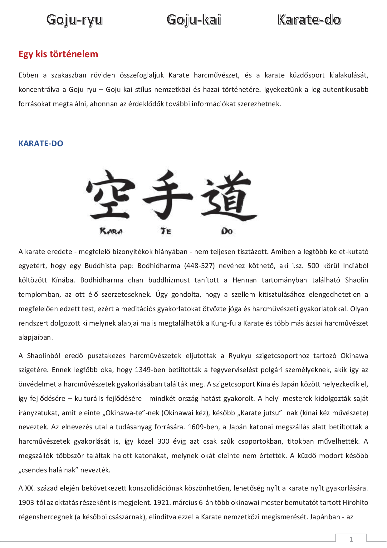 Goju-kai Karate :: gankaku