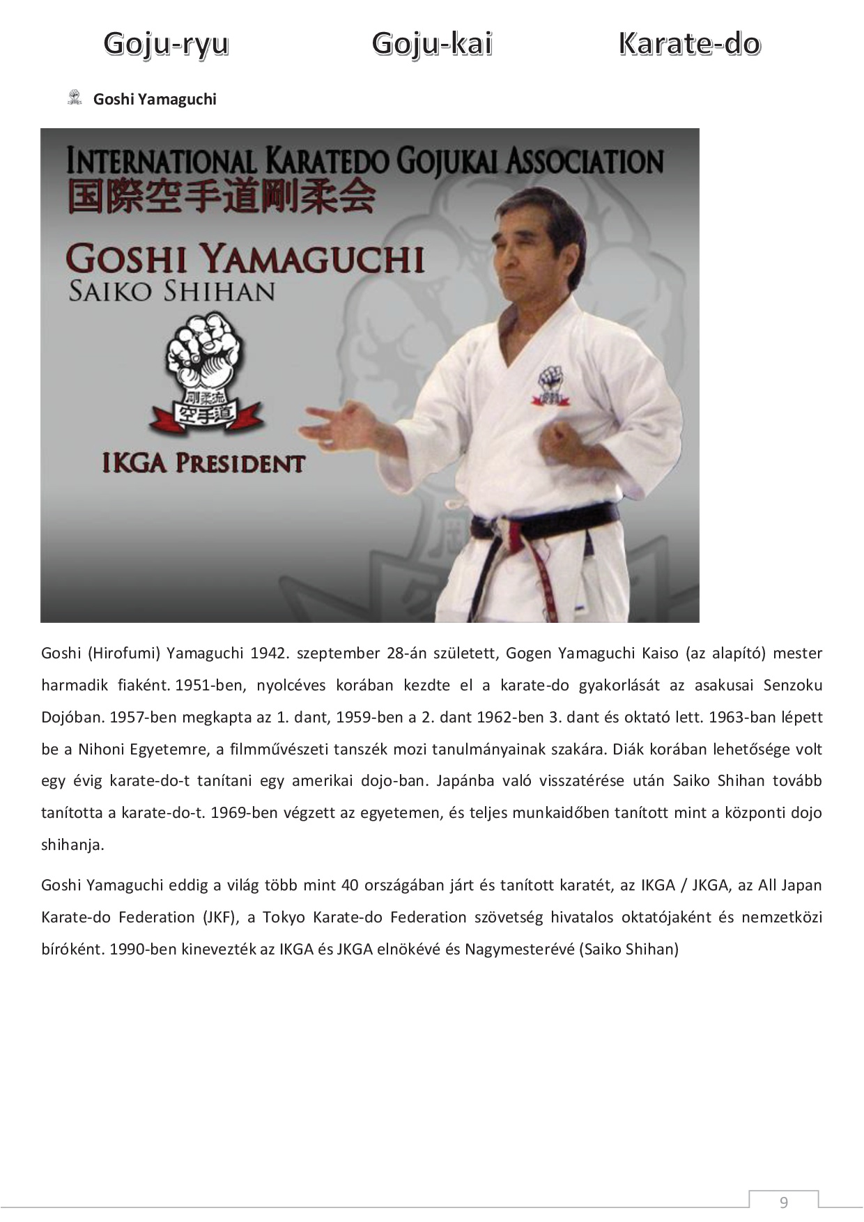 Goju-kai Karate :: gankaku